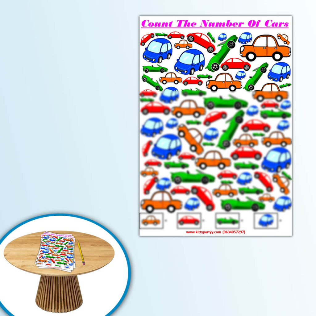 Cars paper Game - kittypartyy