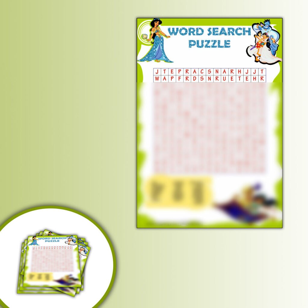 Arabian Nights Word Search Game - kittypartyy