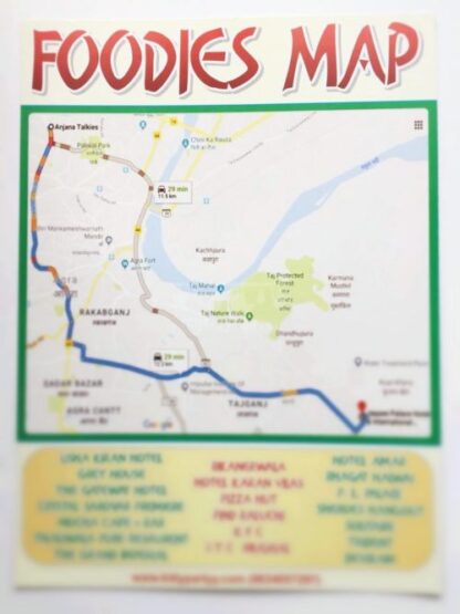 Foodies Map Paper Game - kittypartyy