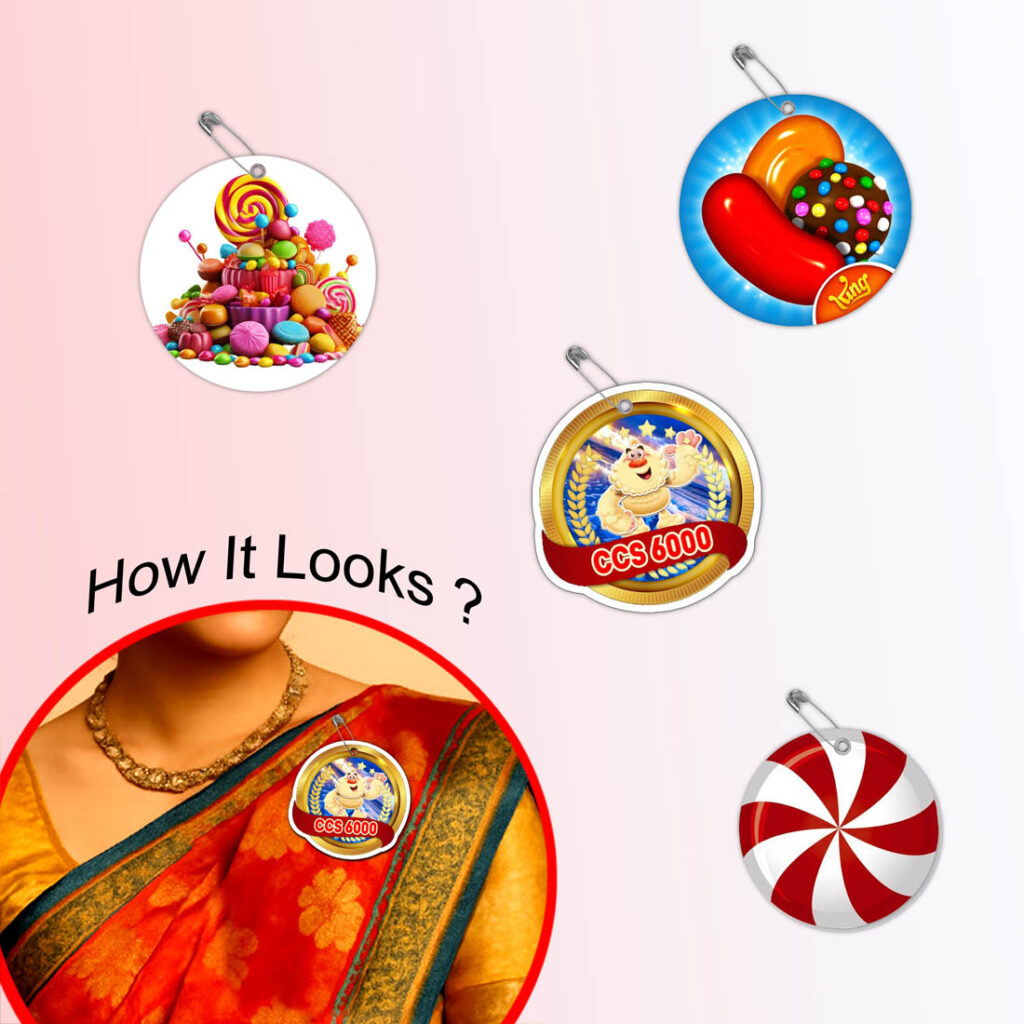Candy Crush Theme Badges - kittypartyy