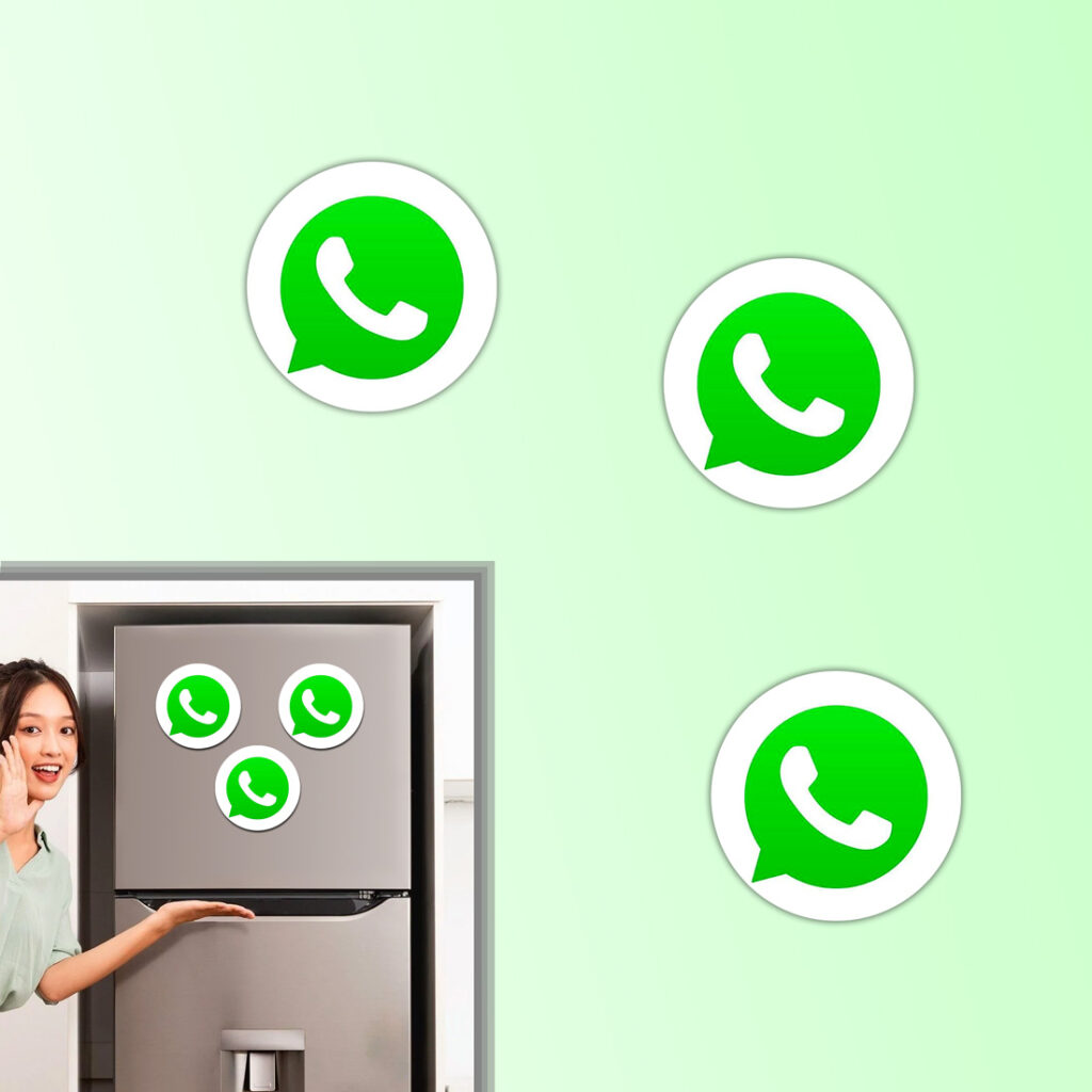 Whatsapp Fridge Magnets - kittypartyy