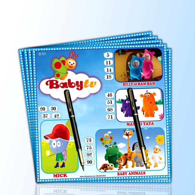 Baby Tv Tambola Ticket - kittypartyy