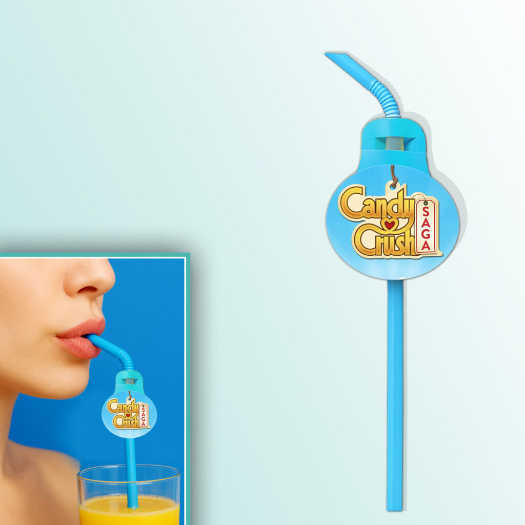 Candy Crush Theme Straw - kittypartyy