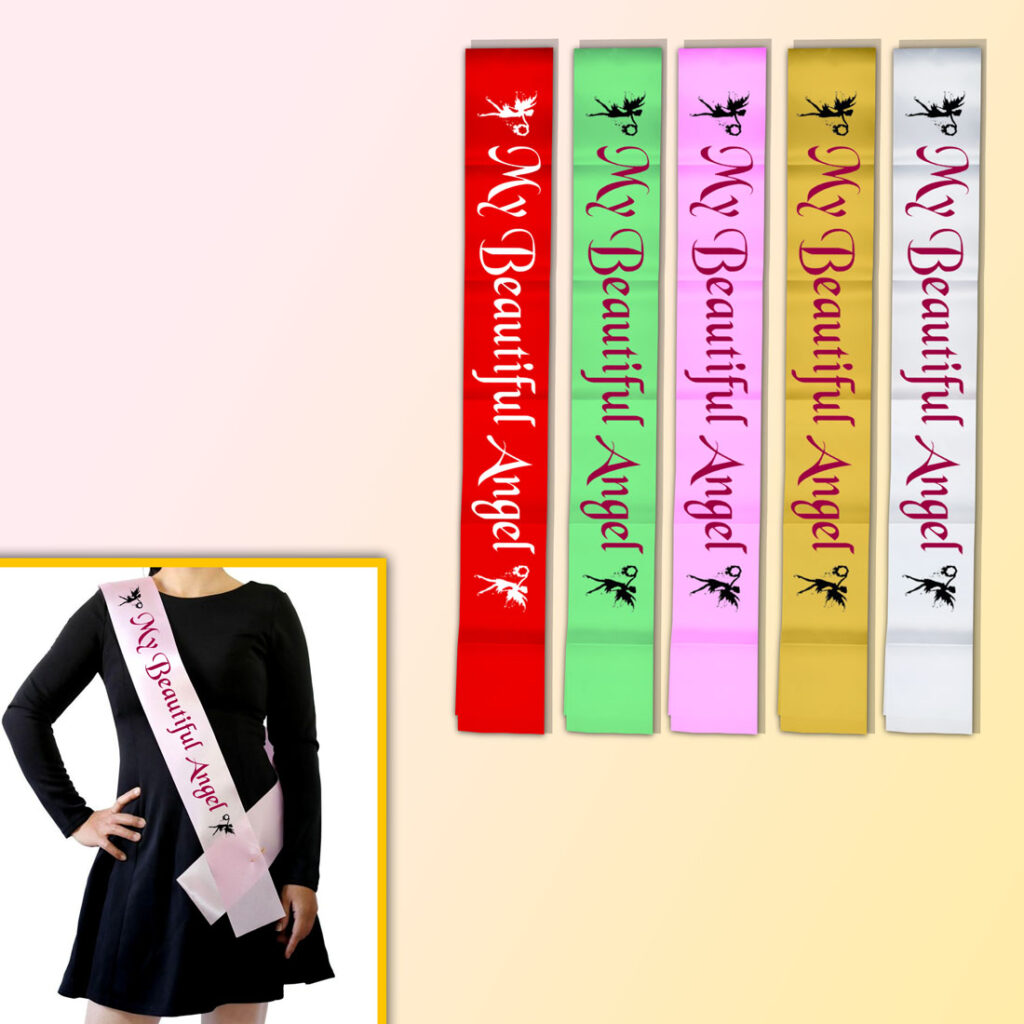 Angel Theme Sash - kittypartyy