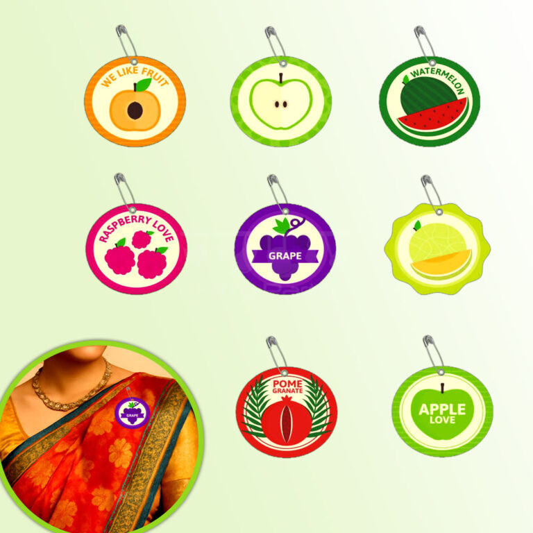 Fruits Theme Badges - kittypartyy